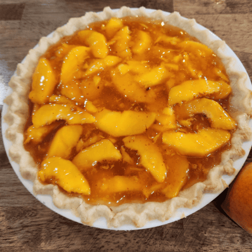 Fresh peach pie store